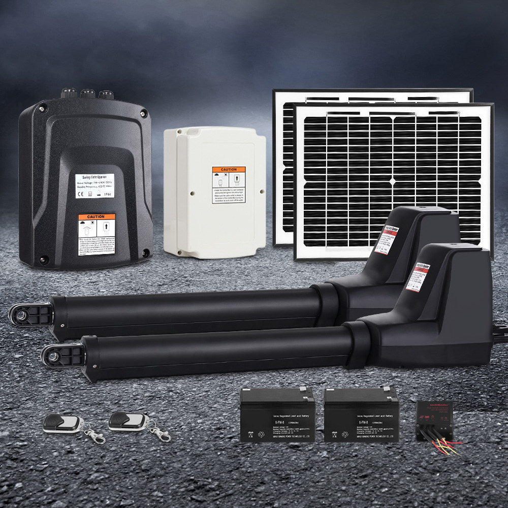 Lockmaster Dual Swing Gate Opener 800KG 20W Solar Panel – CozyZone